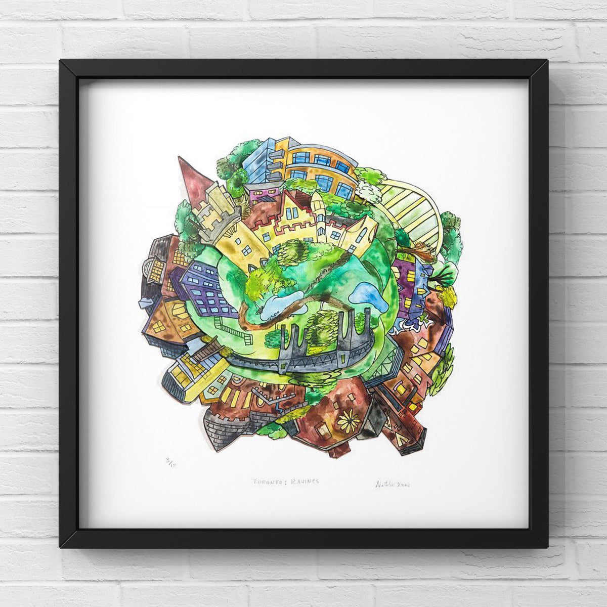 Toronto Ravines - ORIGINAL ART 20x20 – Natalie Draz